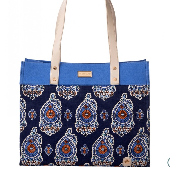 Spartina 449 | Bags | Spartina Blue Paisley Tote Like New | Poshmark